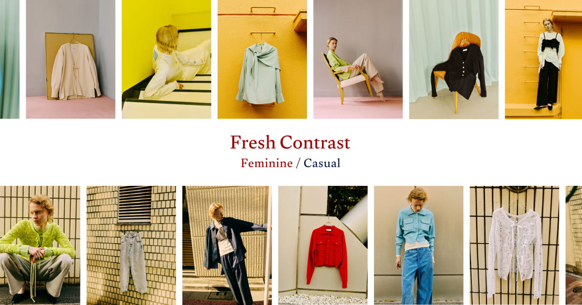 Fresh Contrast Feminine/Casual | ADAM ET ROPÉ アダム エ ロペ 公式サイト